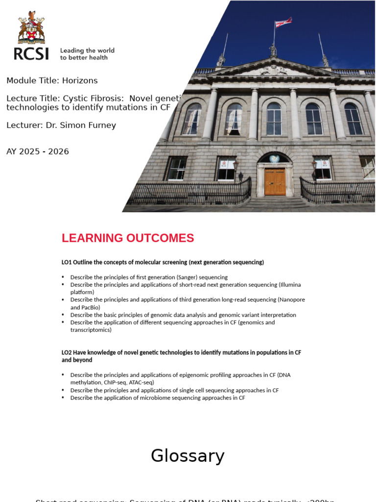 Y3 NH CF Genomics 2025 26 Updated | PDF | Dna Sequencing | Gene Expression