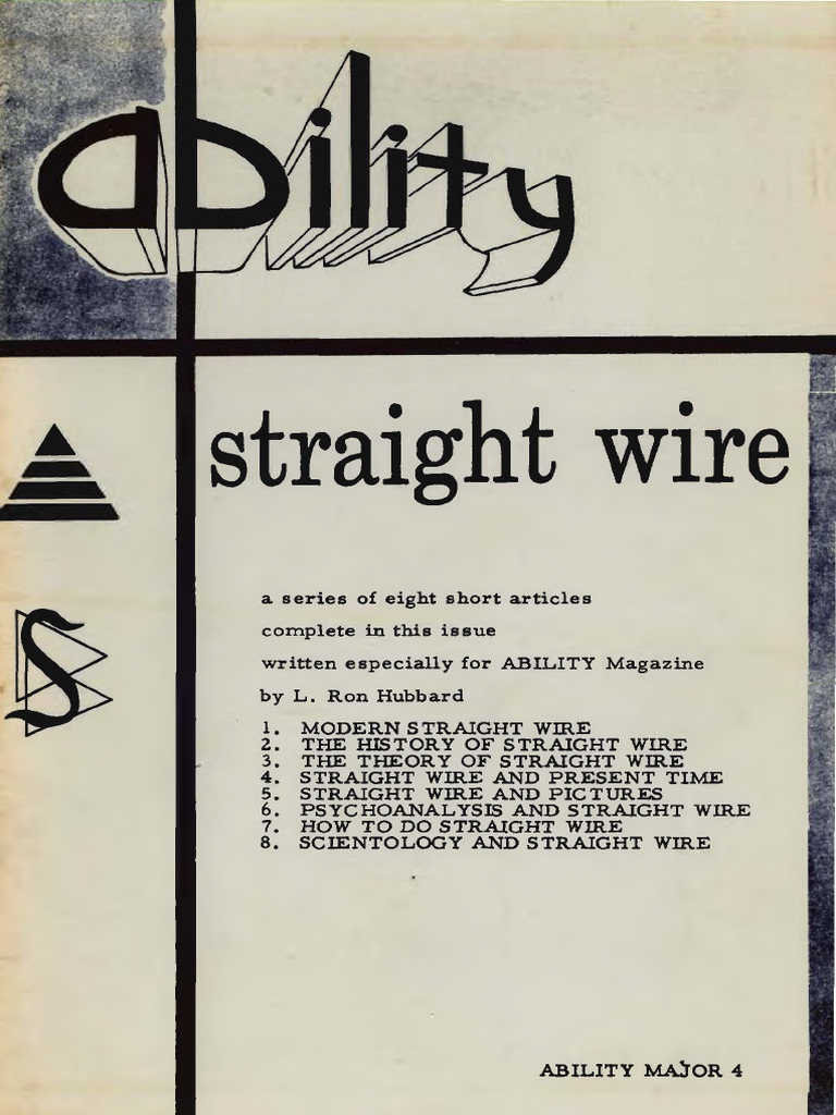 Straight Wire - Ability 4 Major 1955 | PDF | Ufo Religions
