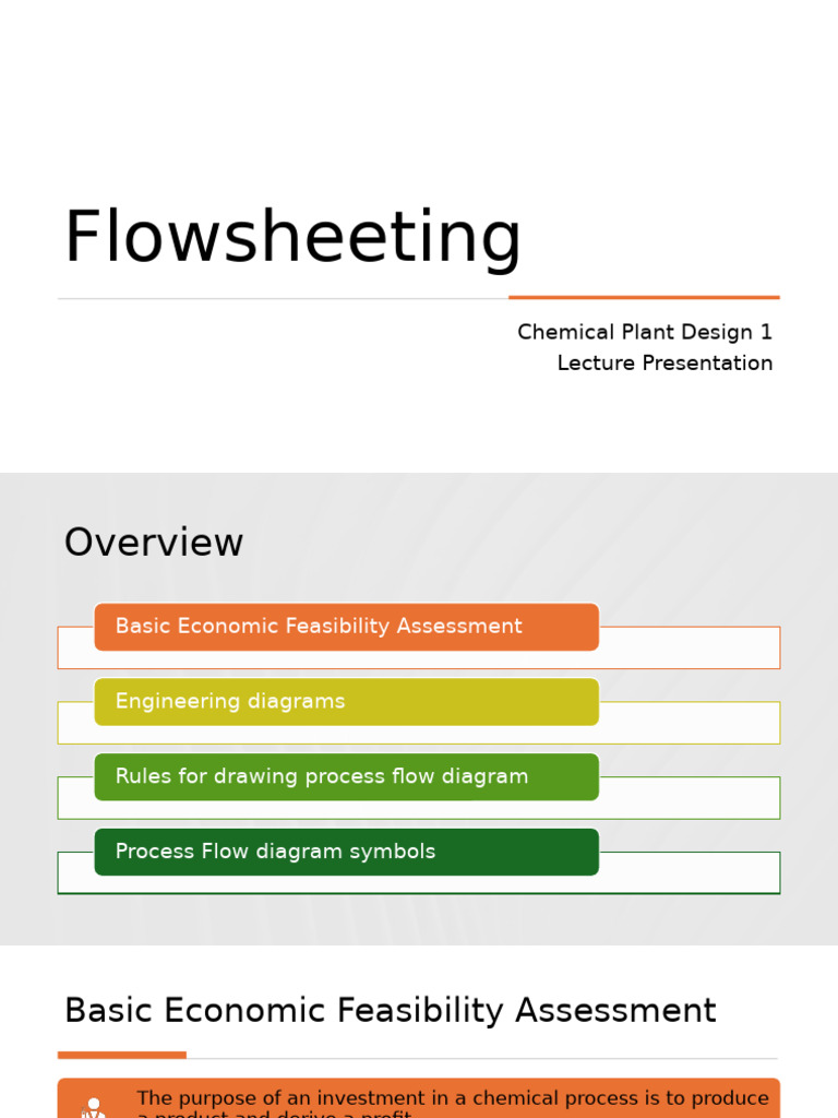Chemical Process Flow Diagram Guide | PDF | Chemical Reactor ...
