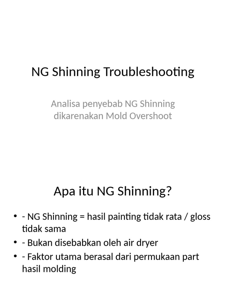 NG Shining Mold Overshoot Updated | PDF