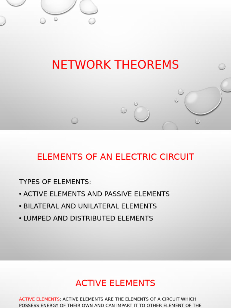 Network Theorems | PDF | Electrical Network | Voltage