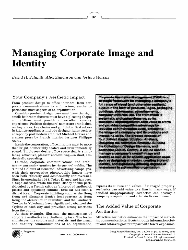Corporate Aesthetics Management Guide | PDF | Aesthetics | Competitive ...