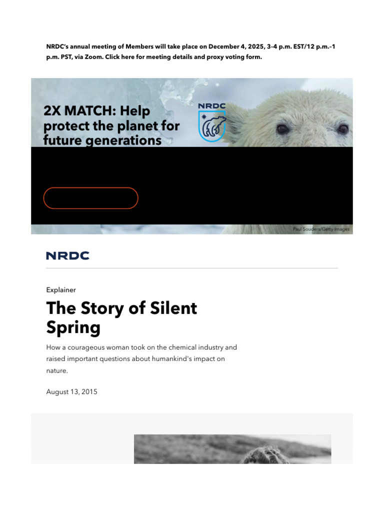 Rachel Carson's Silent Spring Impact | PDF | Ddt