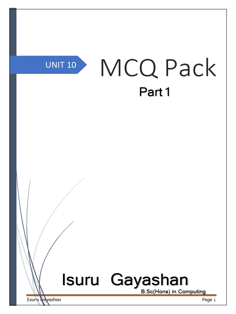 HTML Sinhala MCQ Pack 1 To 30 Q | PDF