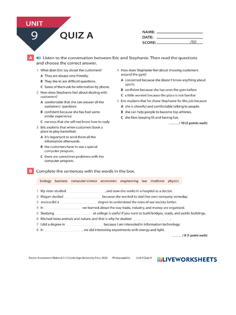 Test Unit 9 | PDF