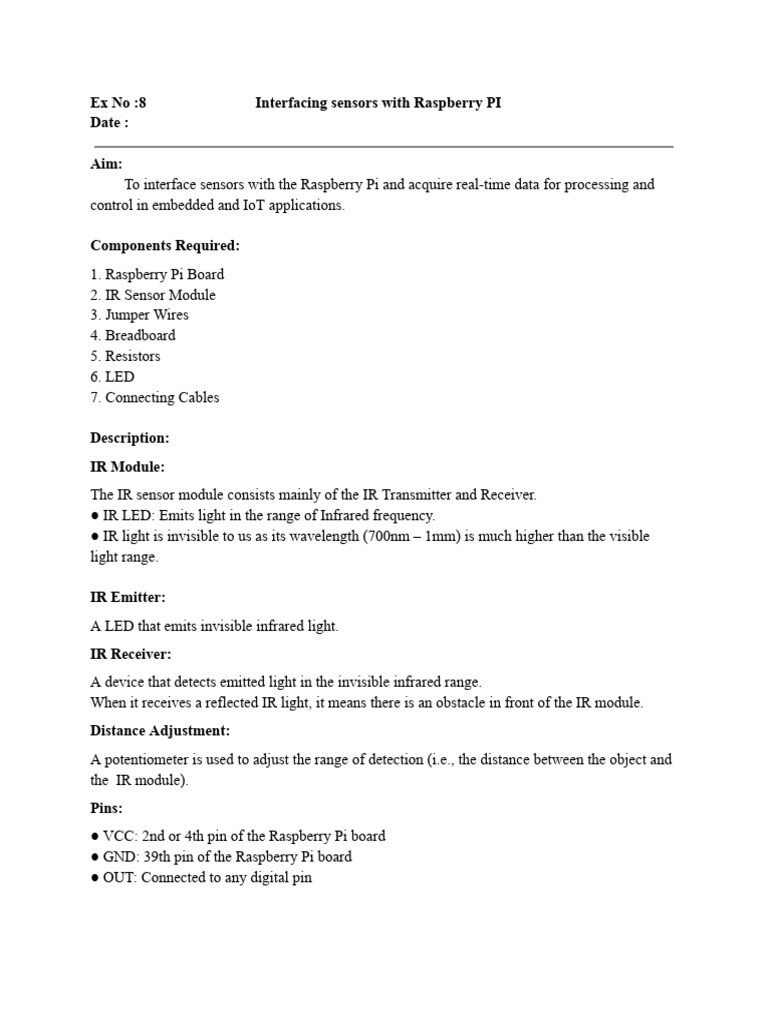 EIOT Lab 8 | PDF