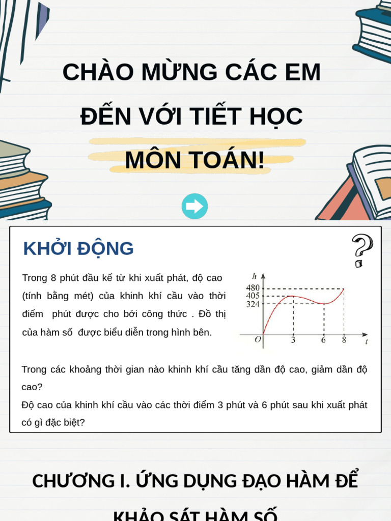 Toan 12 - Chuong 1 - Bai 1 - Ham So Don Dieu - Cuc Tri | PDF