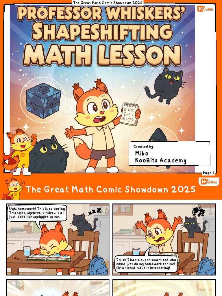 Math Comic Adventures for Kids | PDF | Area | Mathematical Concepts