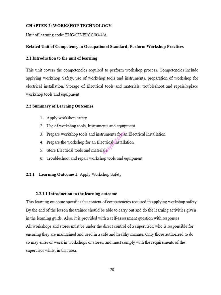 Workshop Level 5 Notes | PDF | Personal Protective Equipment