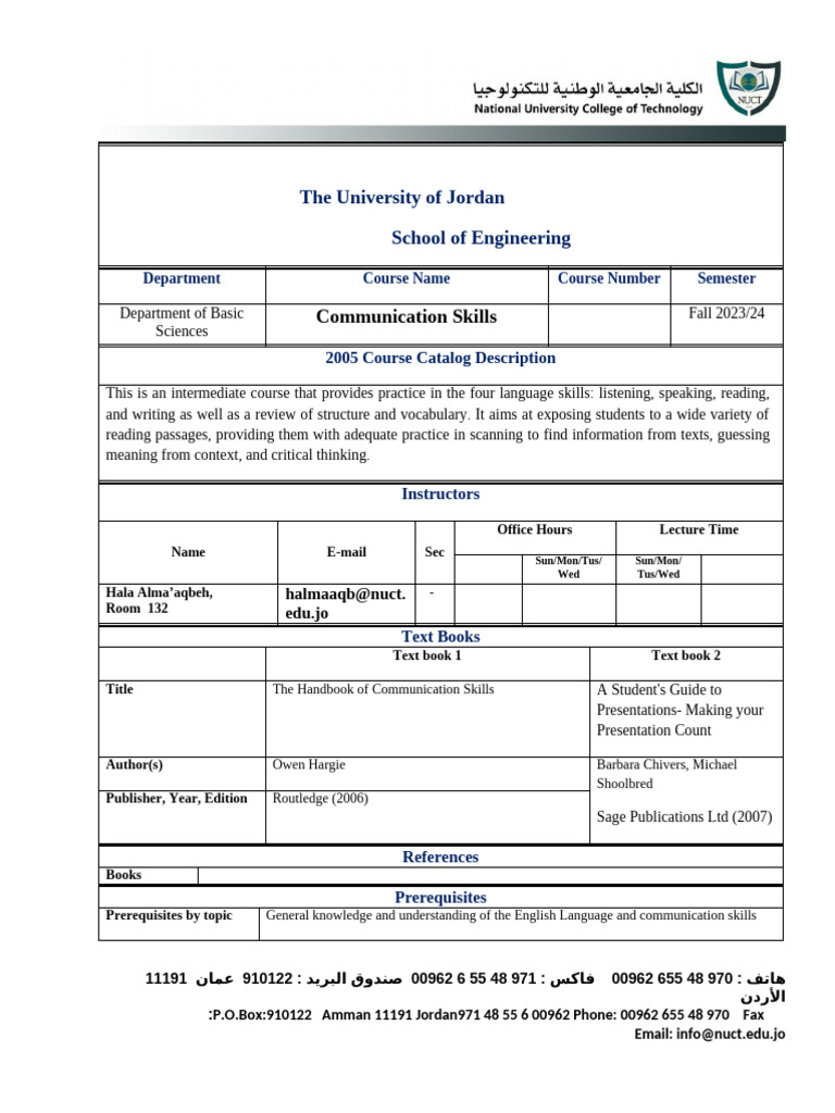 Communication Skills Course Overview | PDF | Cognition | Behavior ...