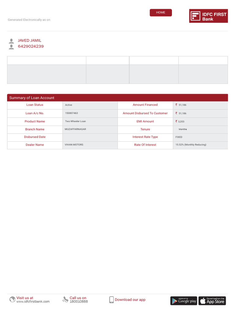 Statement of Accounts - 131901381 | PDF | Payments | Business
