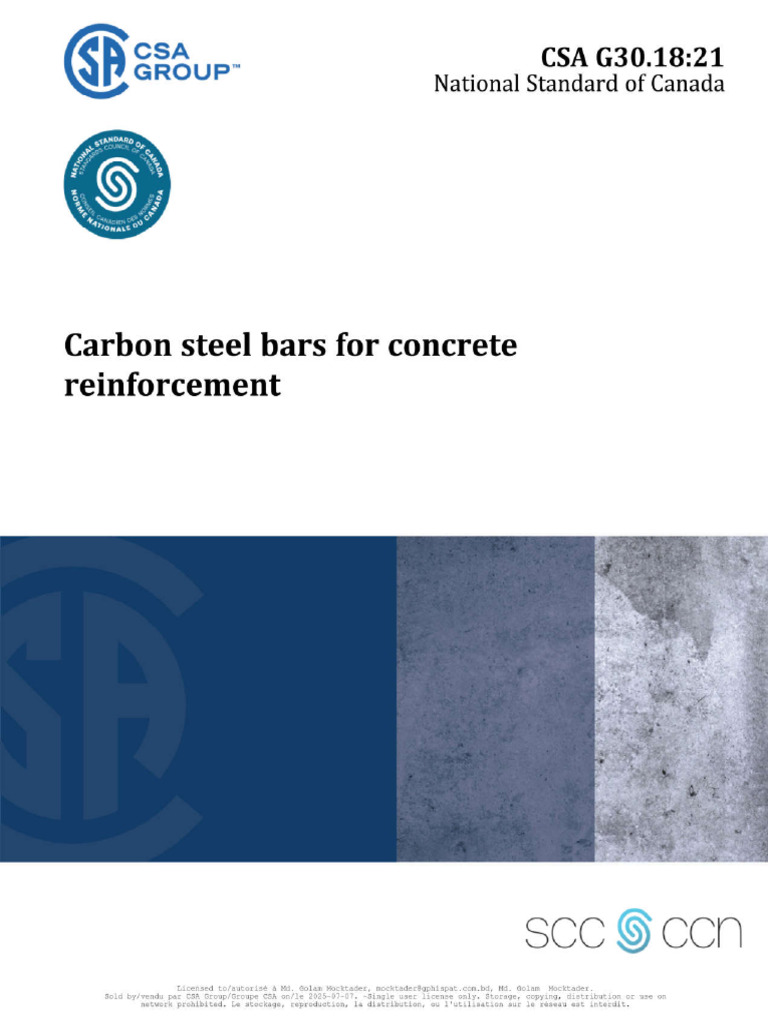 CSA (Canada) G30.18-21 | PDF