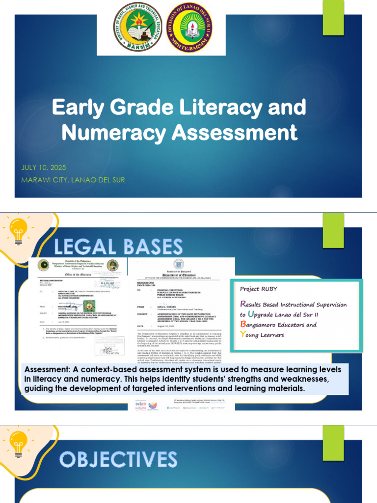 Early Grade Literacy & Numeracy Assessment | PDF | Phonics | Literacy