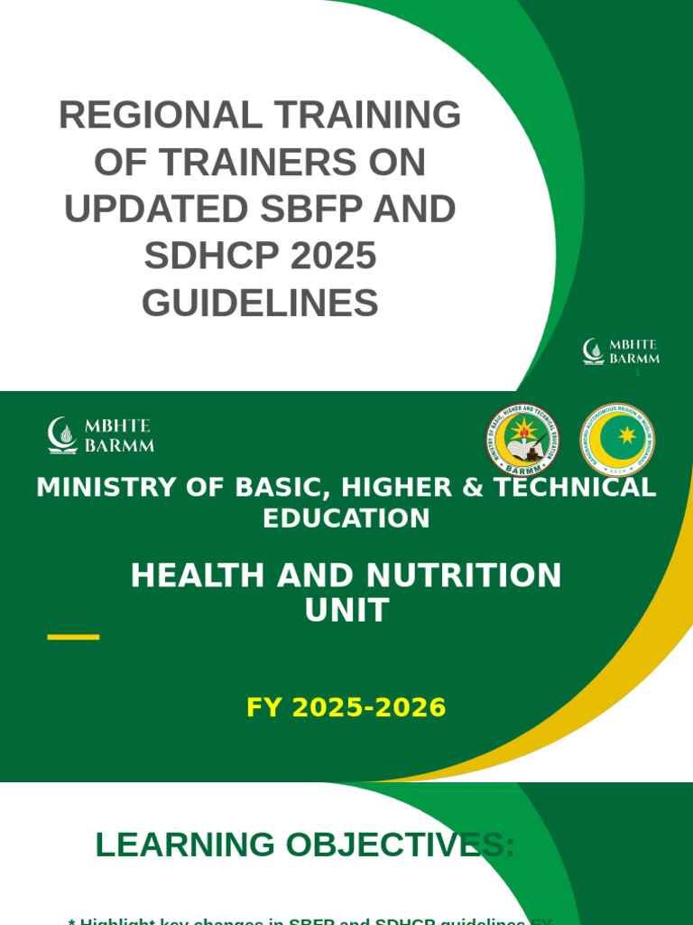 Overview of SBFP 2025 | PDF