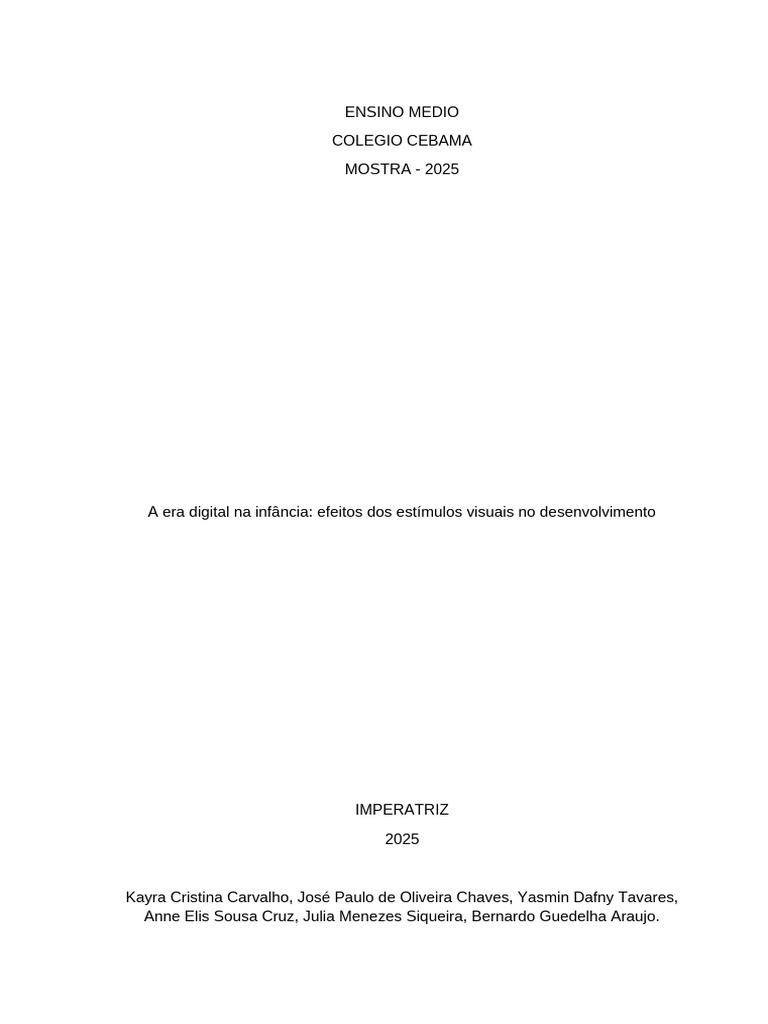 Projeto (TELECOR) | PDF | Cor | Emoções
