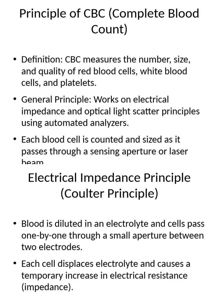 Principles of CBC-1 | PDF