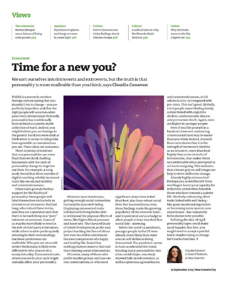 Article-Time For A New You | PDF