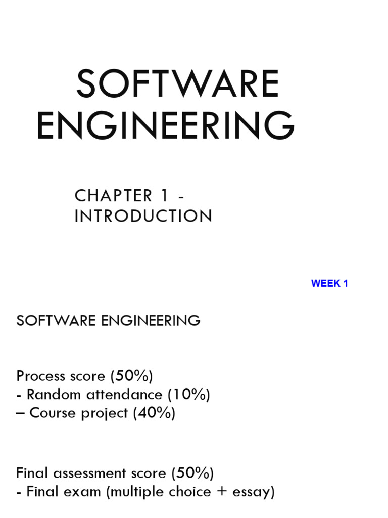 01 Ch1 Introduction | PDF | Software | Engineering