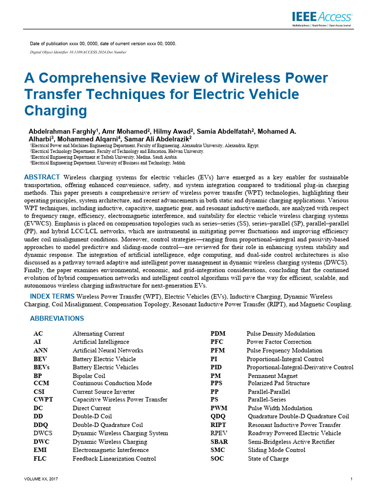 Wireless Power Transfer for EV Charging | PDF | Rectifier | Direct Current