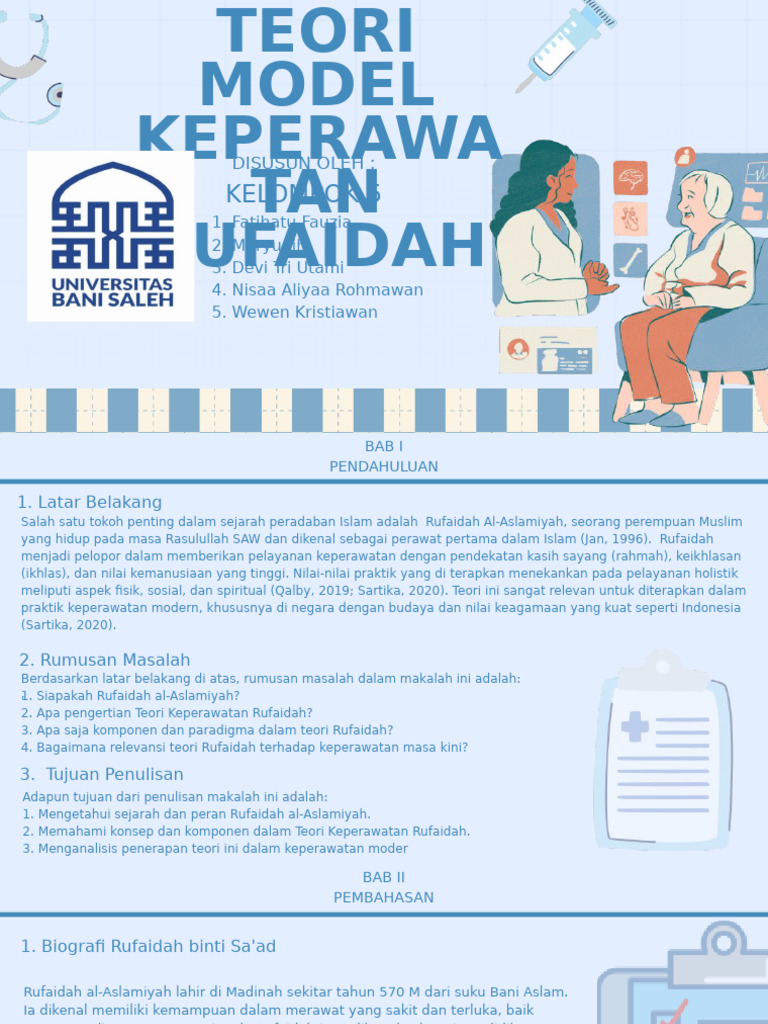 Teori Keperawatan Rufaidah Al-Aslamiyah | PDF