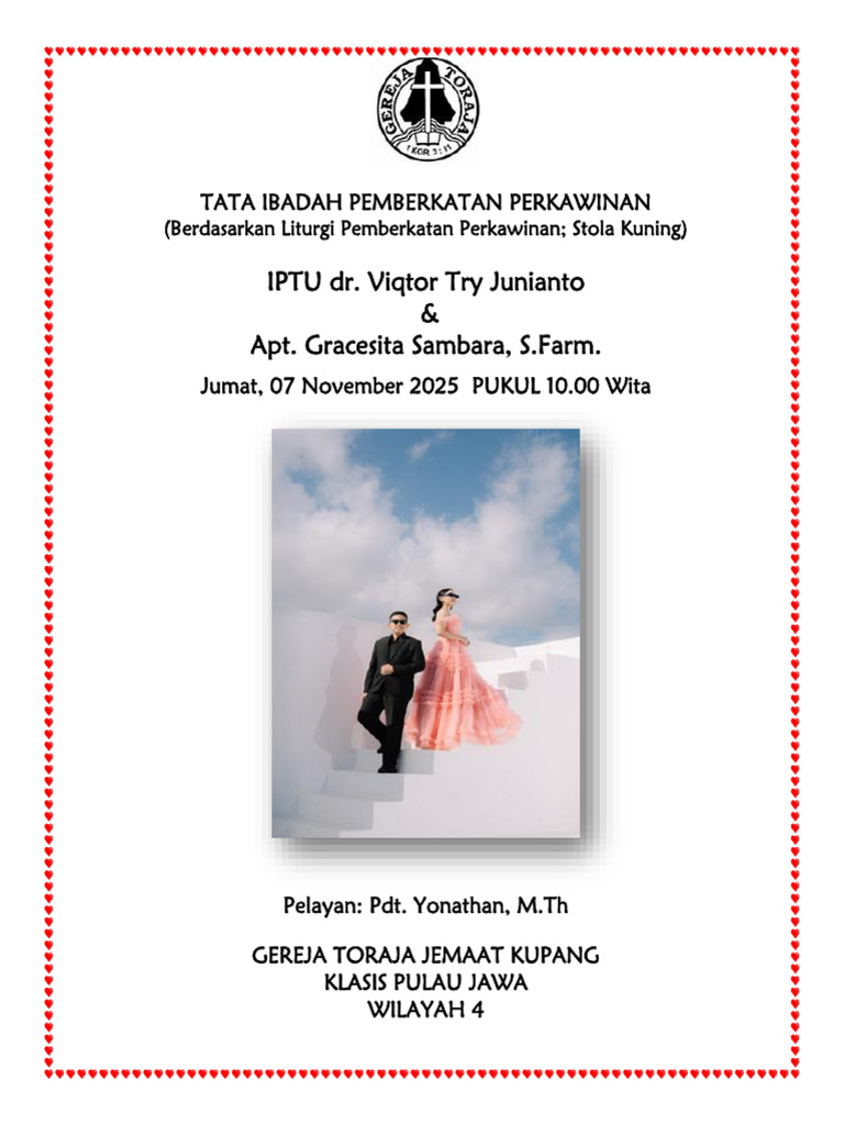 Tata Ibadah Pemberkatan Perkawinan | PDF