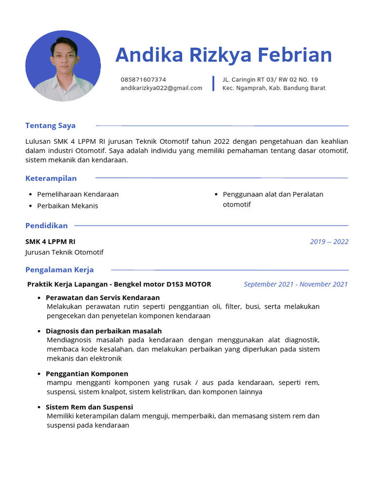 CV Andika | PDF
