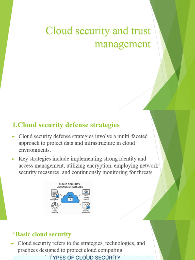Cloud security and trust management | PDF | Virtual Machine | Cloud Computing