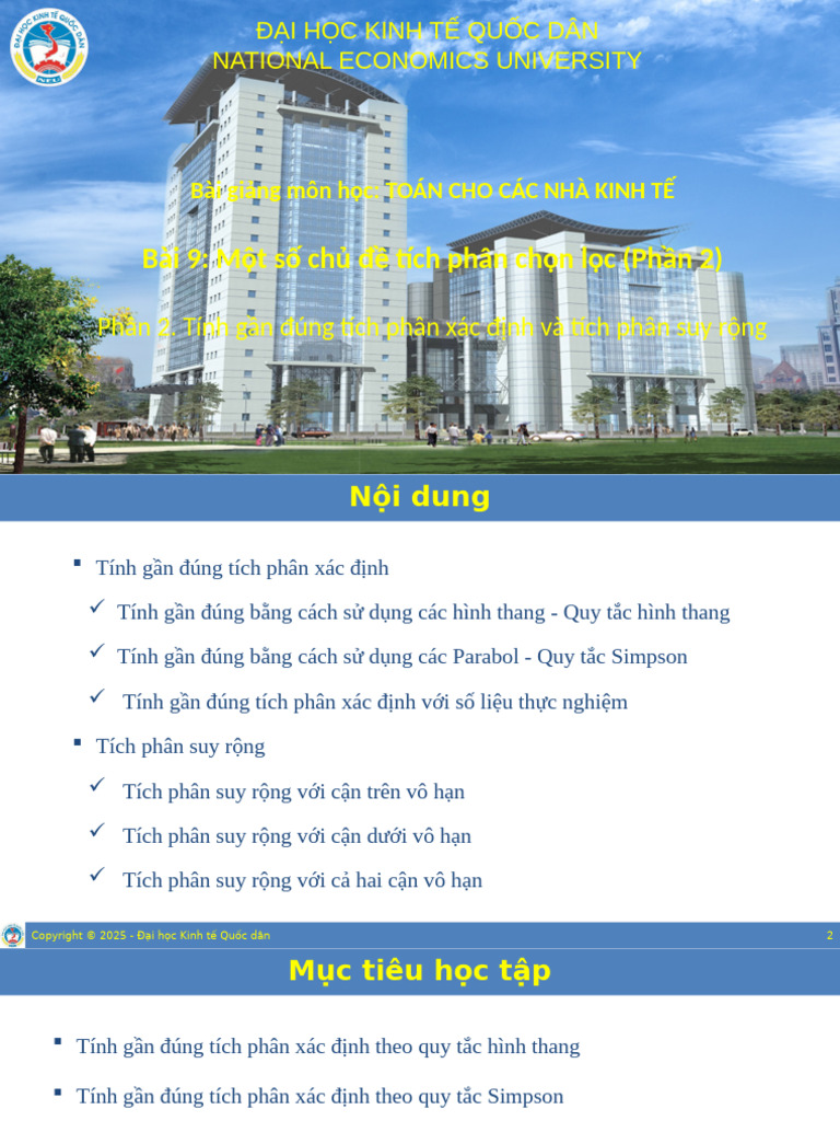 Chương 5- Một Số Chủ Đề Tích Phân Chọn Lọc (Phần 2) | PDF