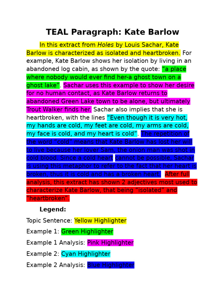 TEAL Paragraph | PDF