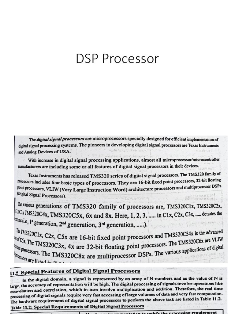 DSP Processors | PDF