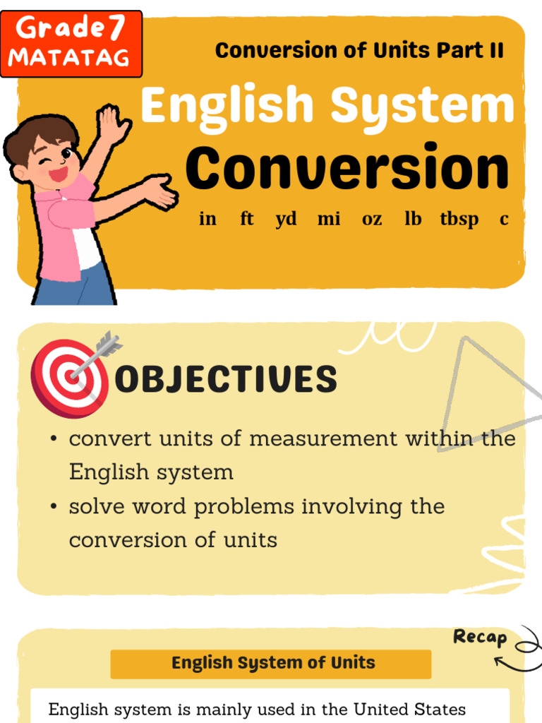 8 English System Conversion | PDF | Tablespoon | Foot (Unit)