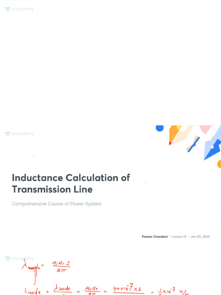 Inductance Calculation of Transmission Line With Anno | PDF