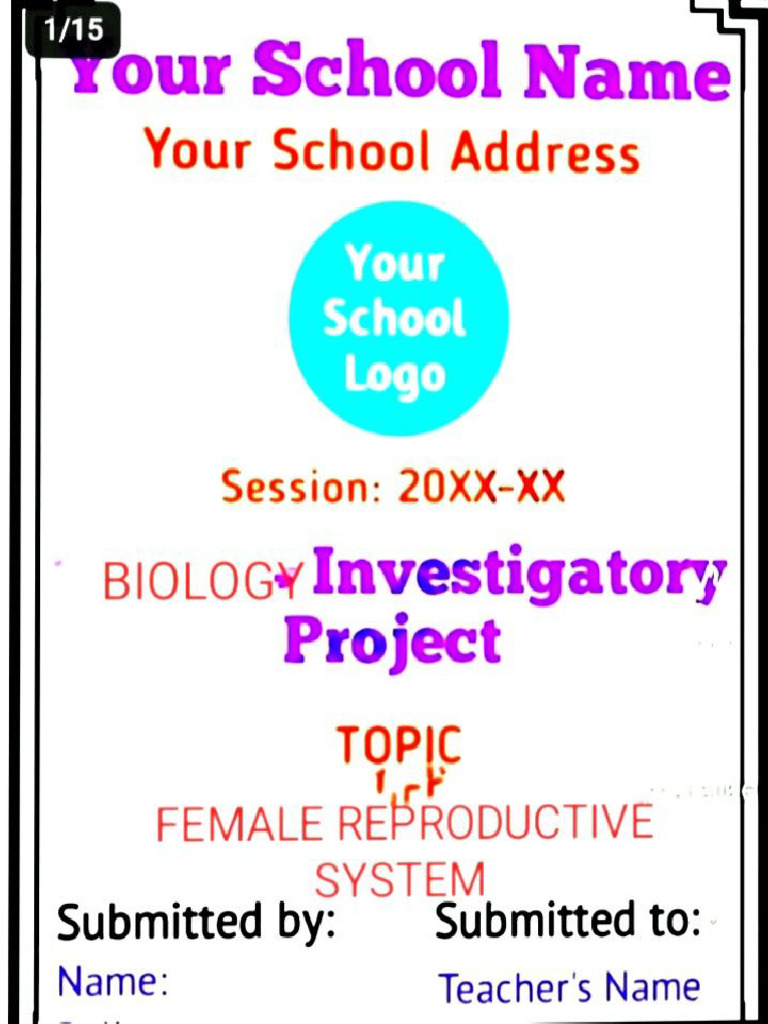 Biology Project File | PDF