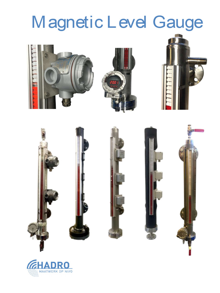 Hadro Magnetic Level Gauge | PDF | Pipe (Fluid Conveyance) | Stainless ...
