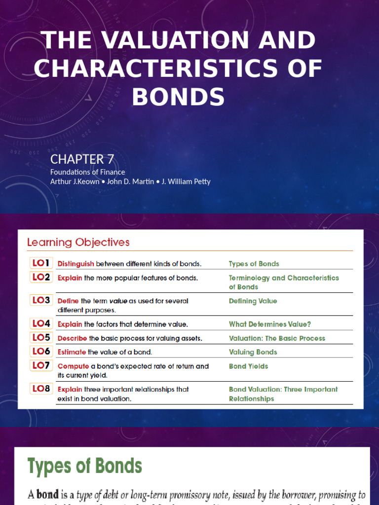 Bond Valuation and Characteristics Guide | PDF
