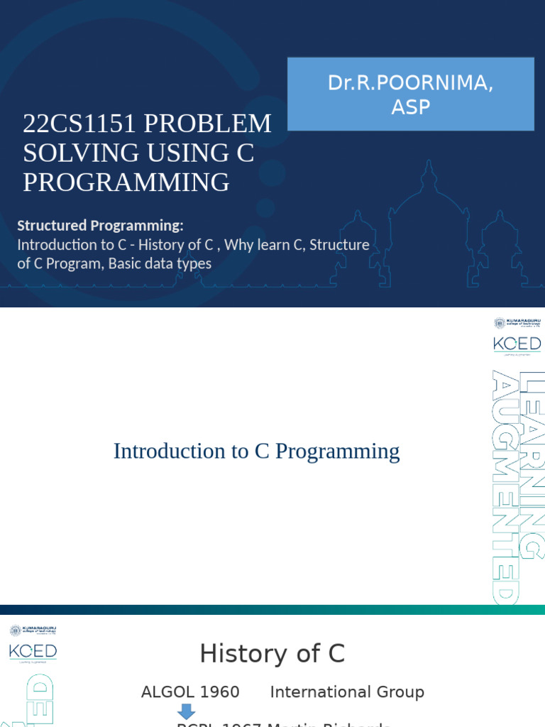 2 - Introduction To C Programming | PDF | C (Programming Language) | Computer Programming