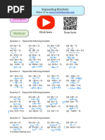 Expand Brackets: Practice Questions | PDF