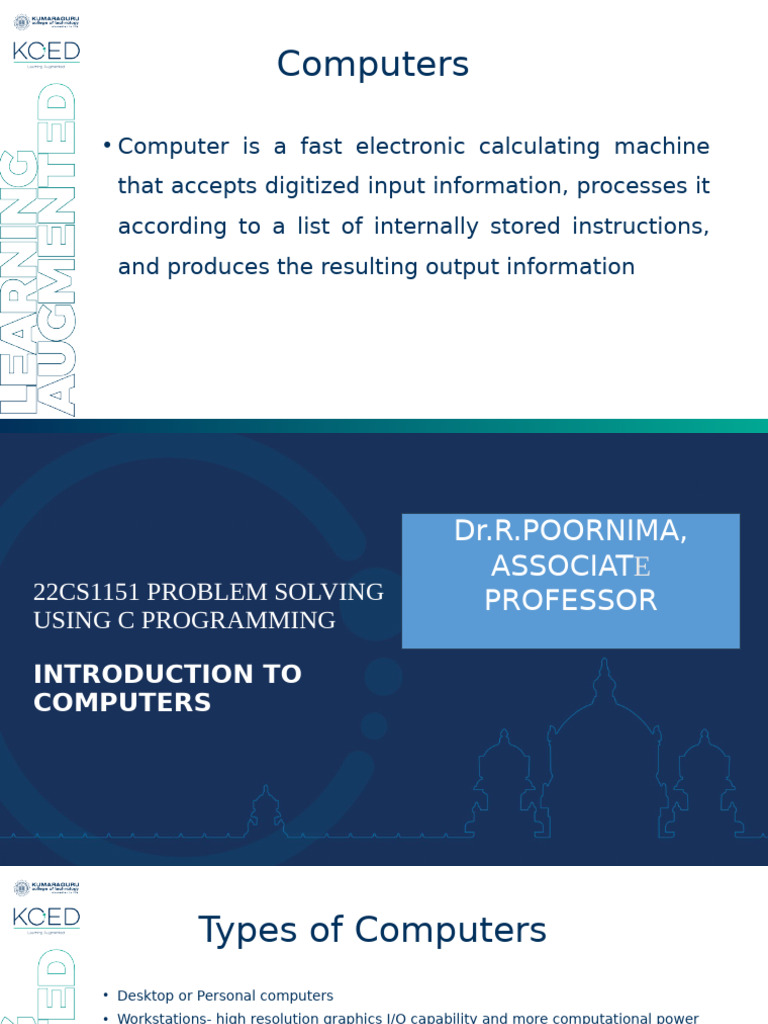 Overview of Computer Types and Functions | PDF | Computer Memory ...