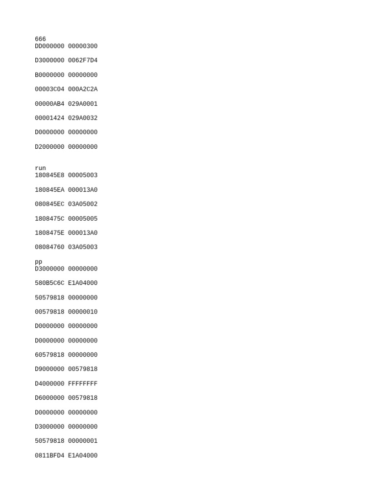 Pokémon Memory Data Hex Dump | PDF