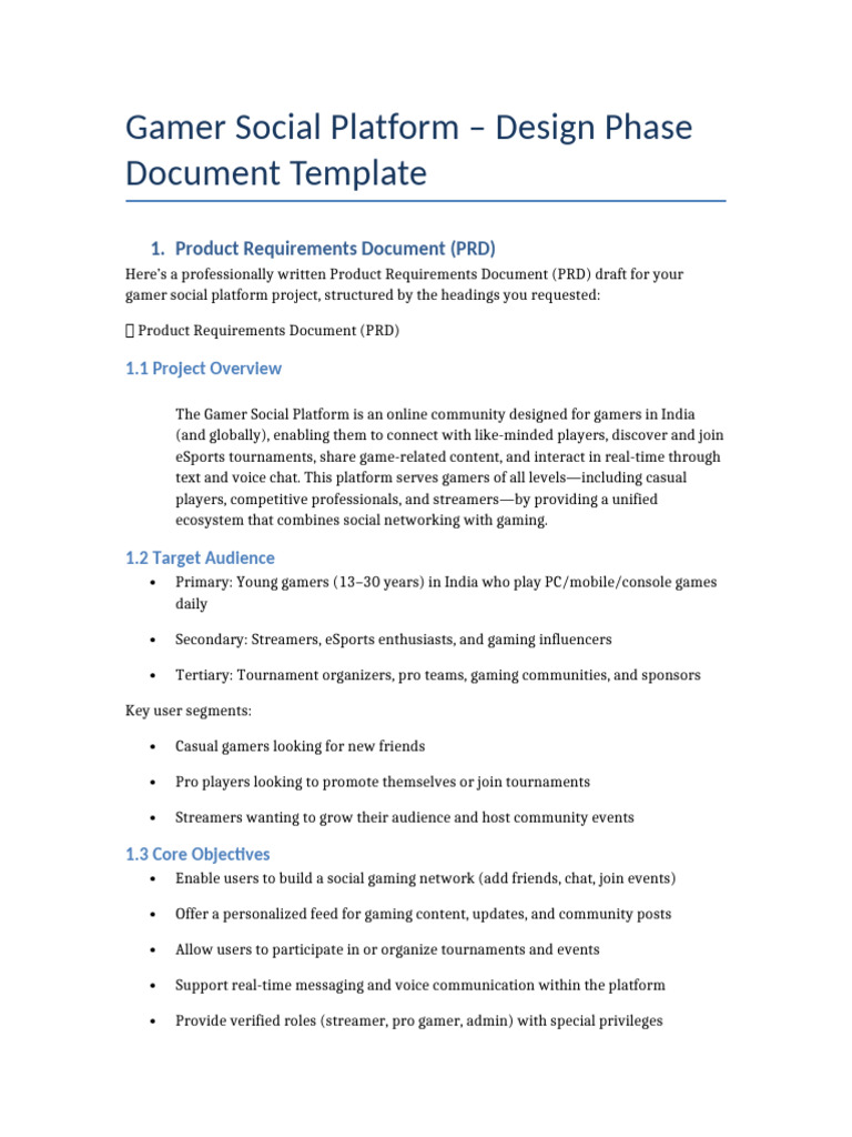 Gamer Platform Design 14-07-25 | PDF | Mongo Db | Cloud Computing