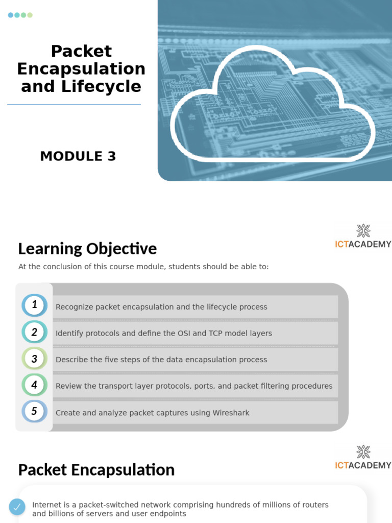 M 2.3 Packet Encapsulation Lifecycle | PDF | Routing | Osi Model