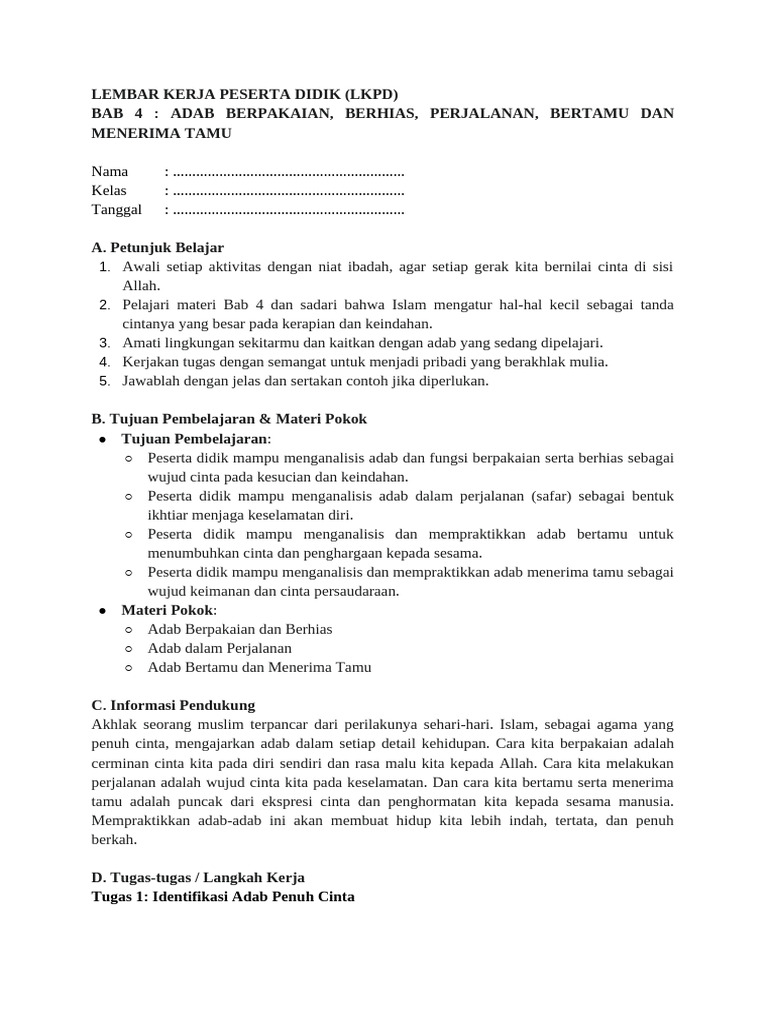 LKPD 4 (1) | PDF