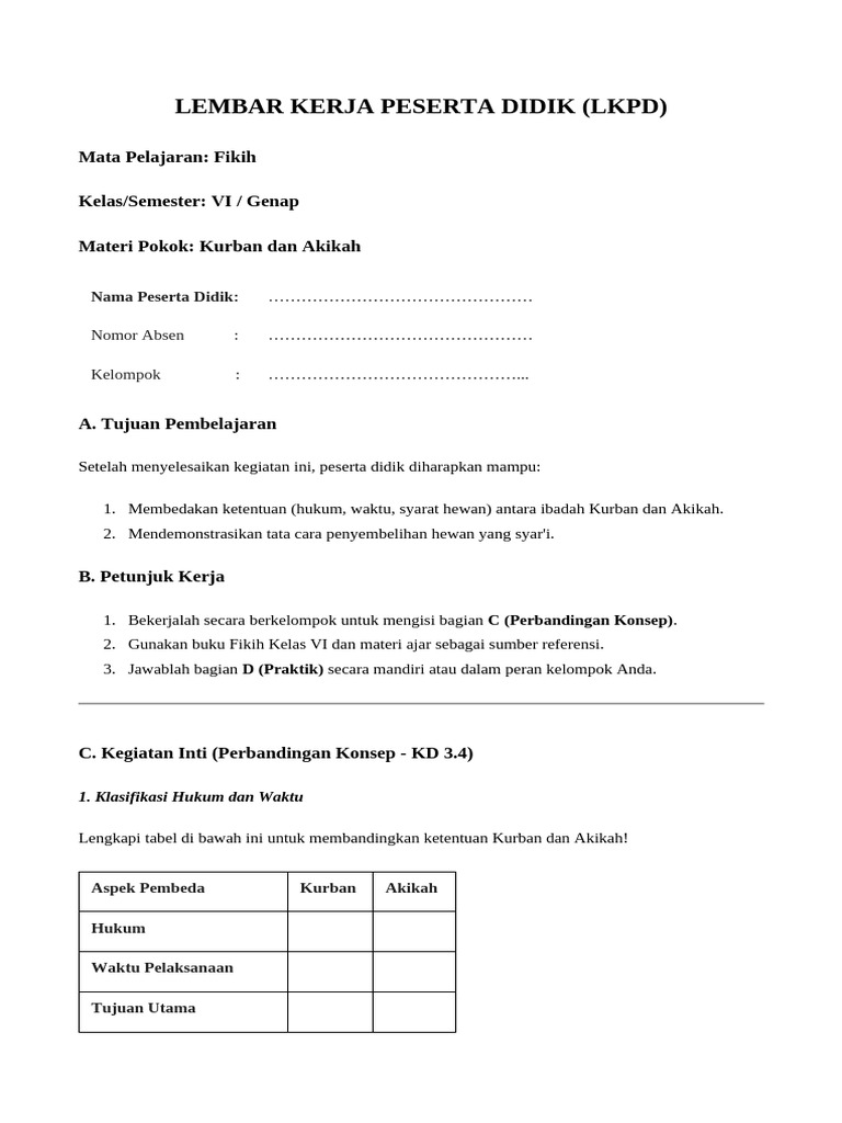 LKPD | PDF