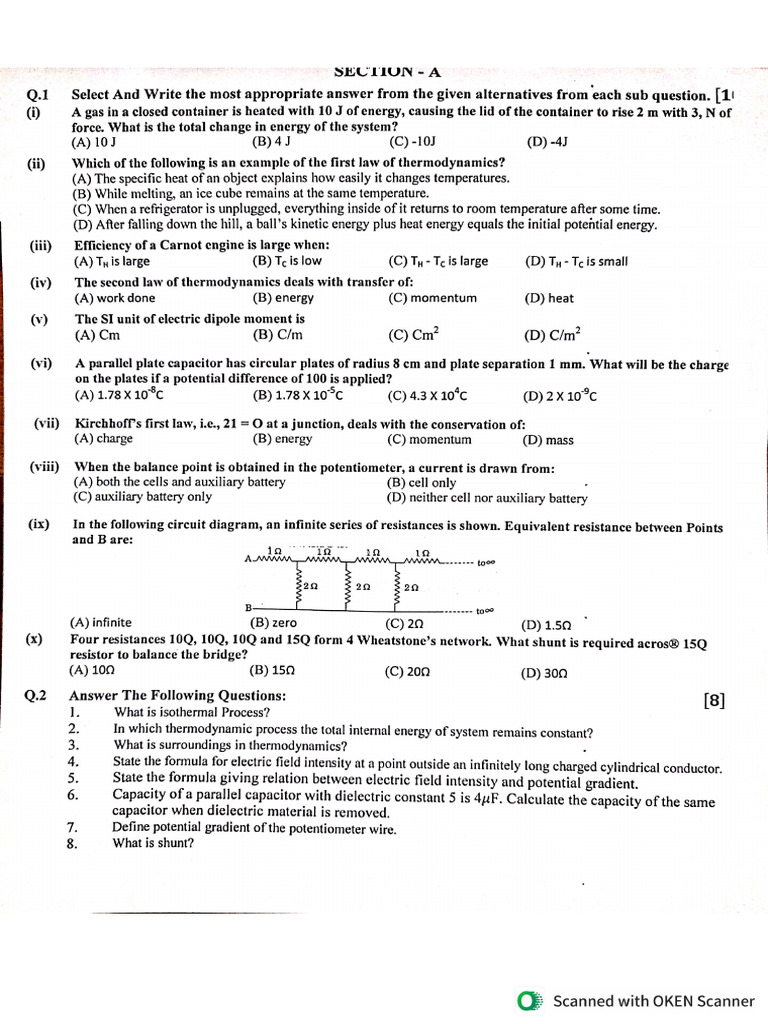 Physics Questions | PDF