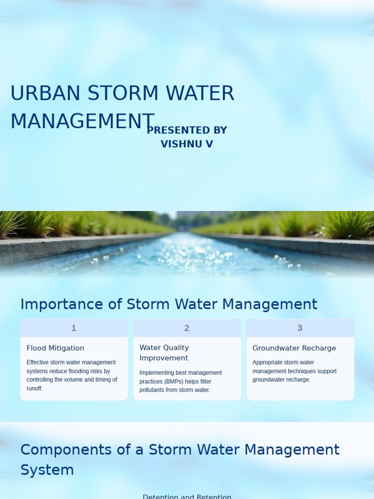 Urban Storm Water Management Guide | PDF | Stormwater | Infrastructure