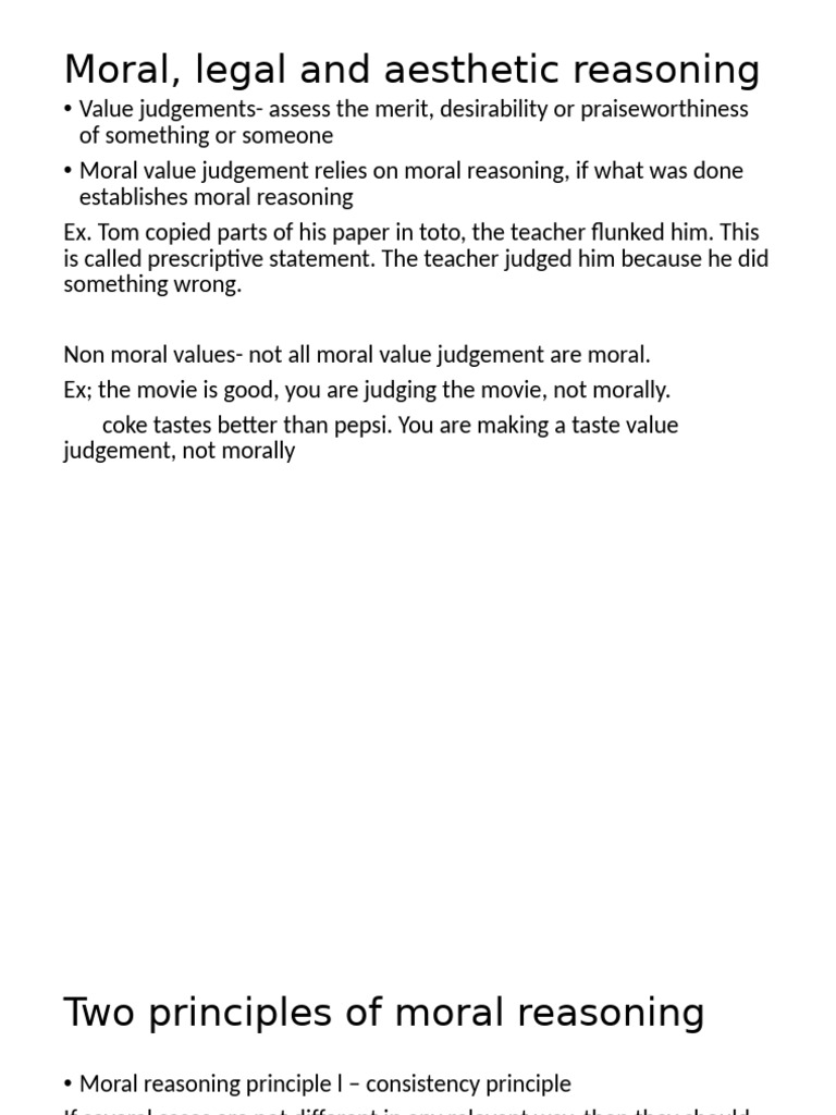 Understanding Moral and Aesthetic Reasoning | PDF