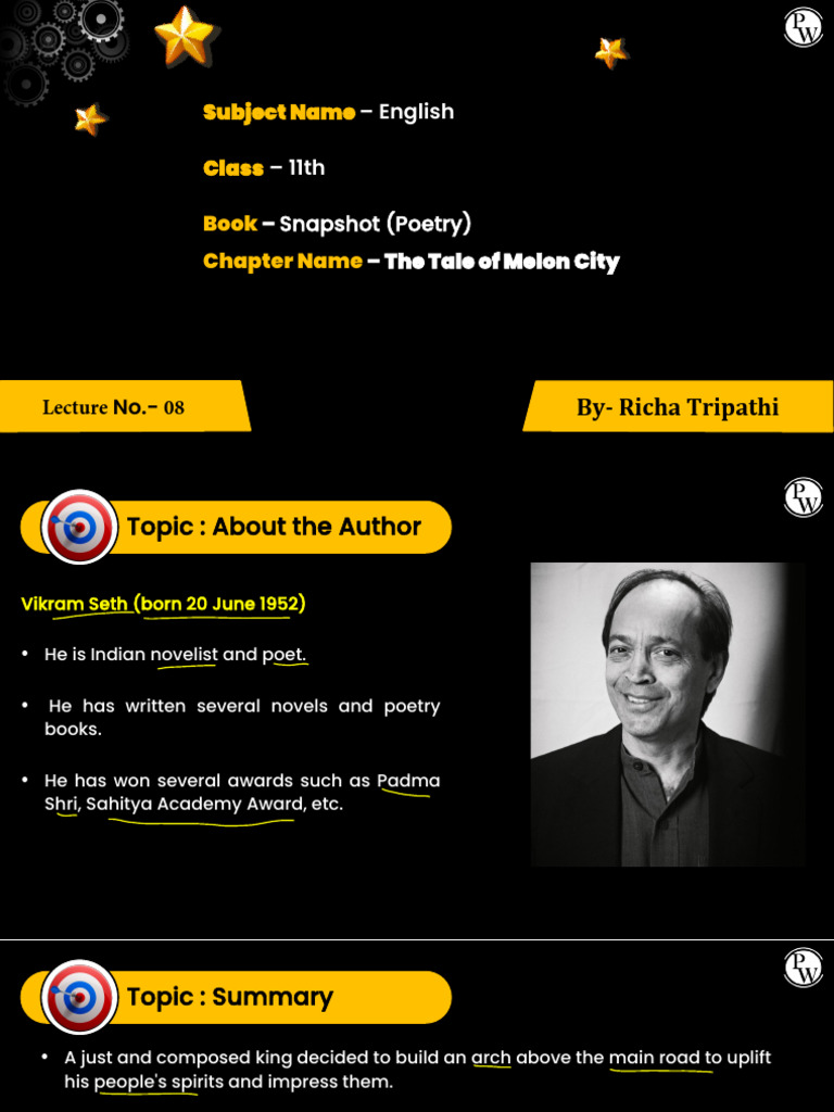08: The Tale of Melon City: Class Notes English | PDF | Peace