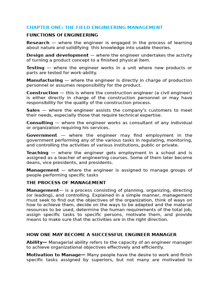 Reviewer Sa Engineering Management | PDF | Communication | Decision Making