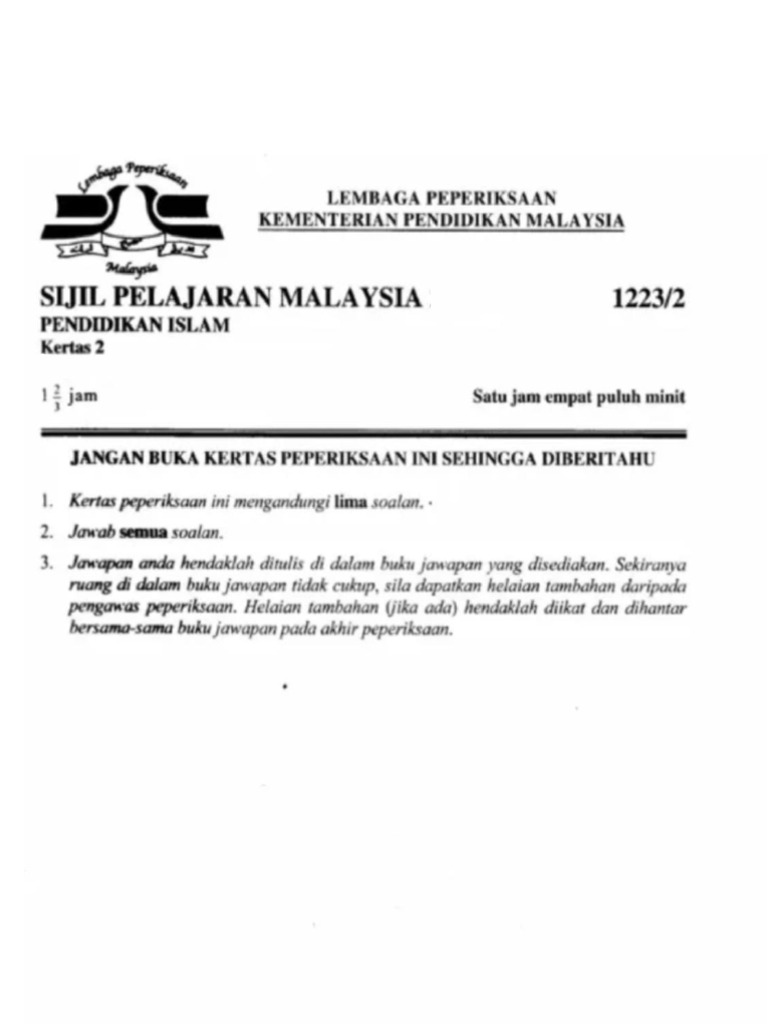 Soalan Bocor Sejarah | PDF