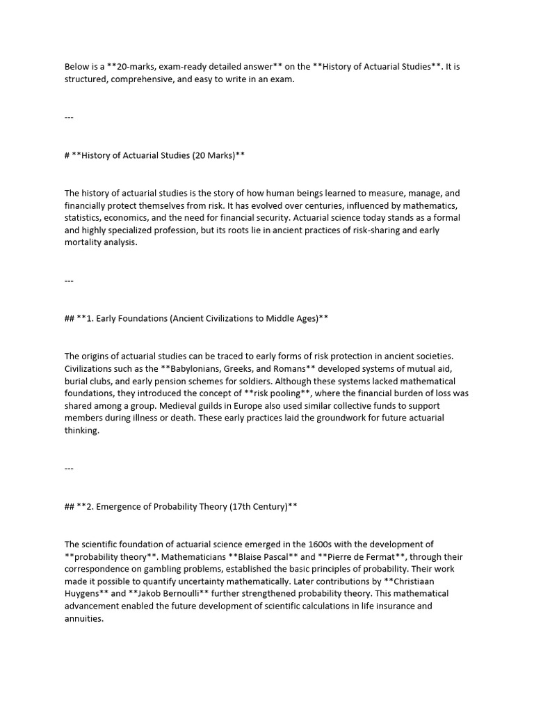 Acturial Studies | PDF | Actuarial Science | Actuary